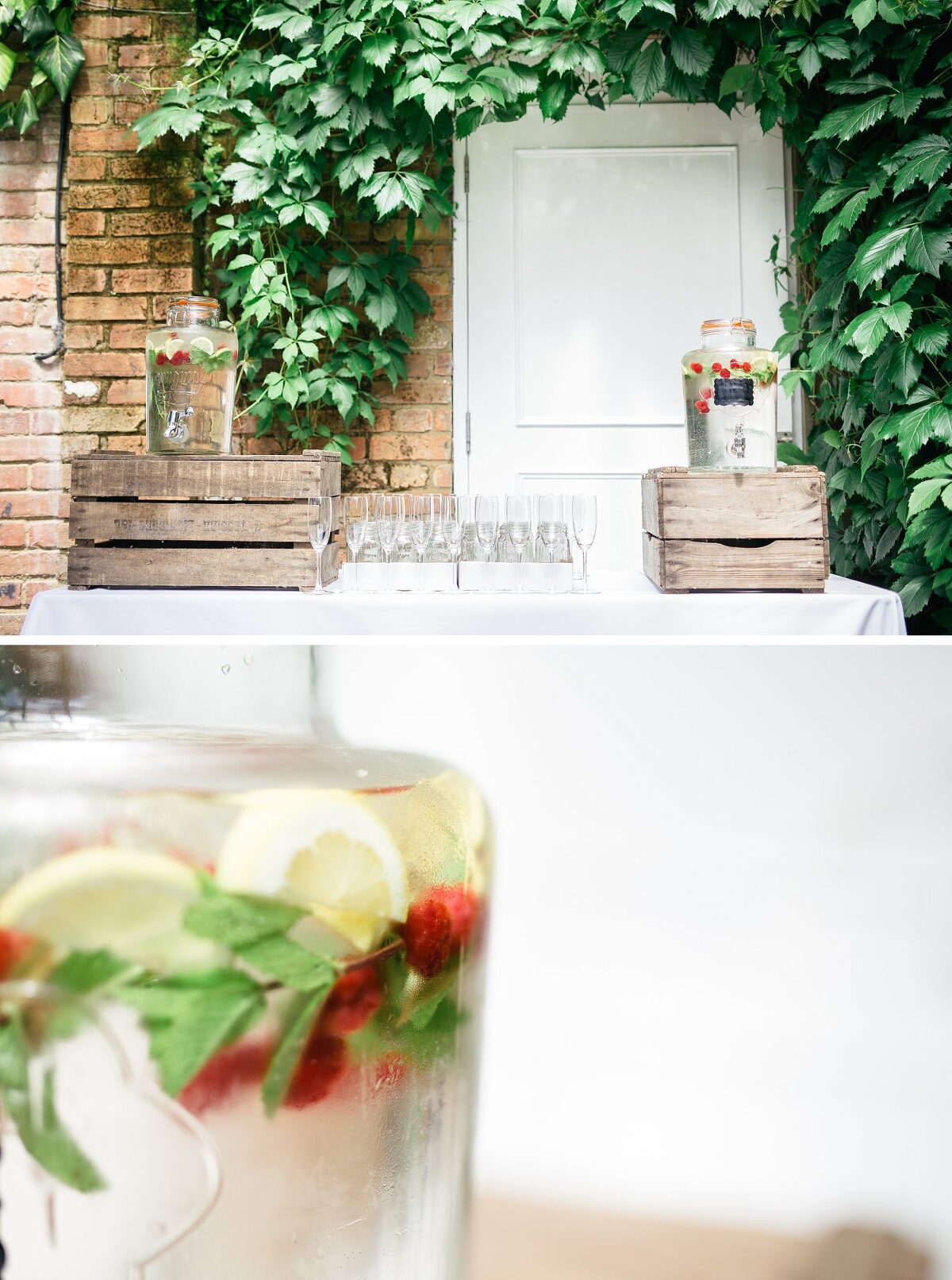 Make your own wedding bar DIY inspiration - Sam and Yaz
