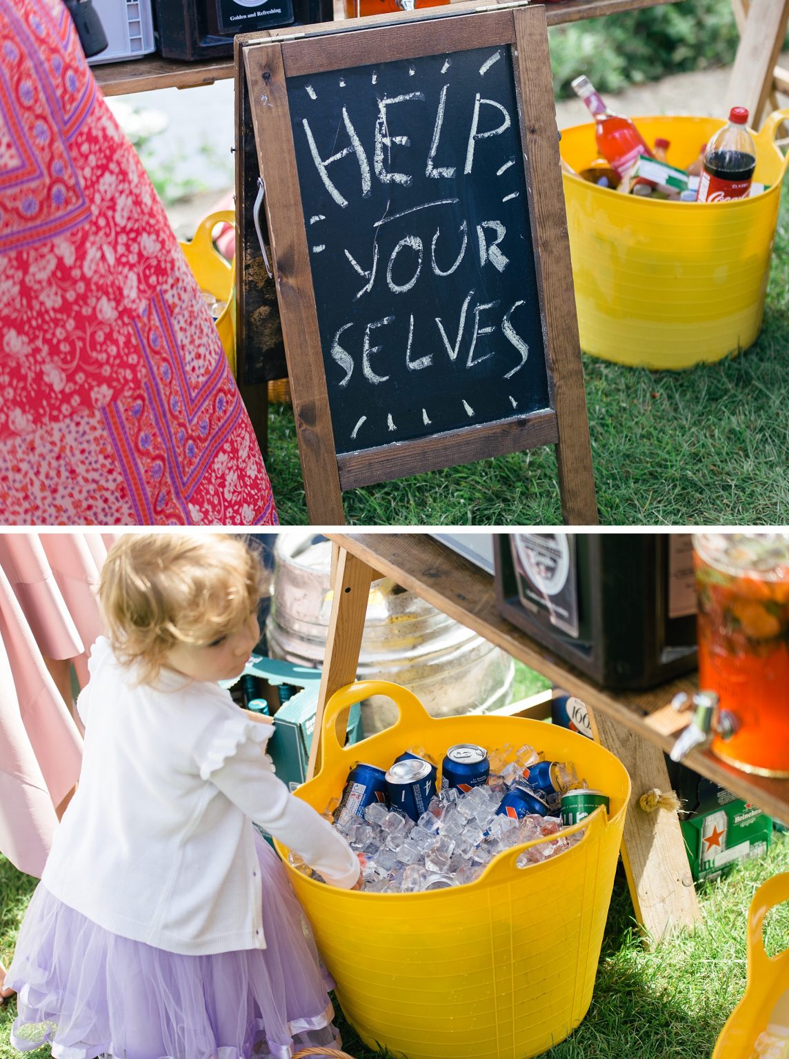 Make your own wedding bar DIY inspiration - Sam and Yaz