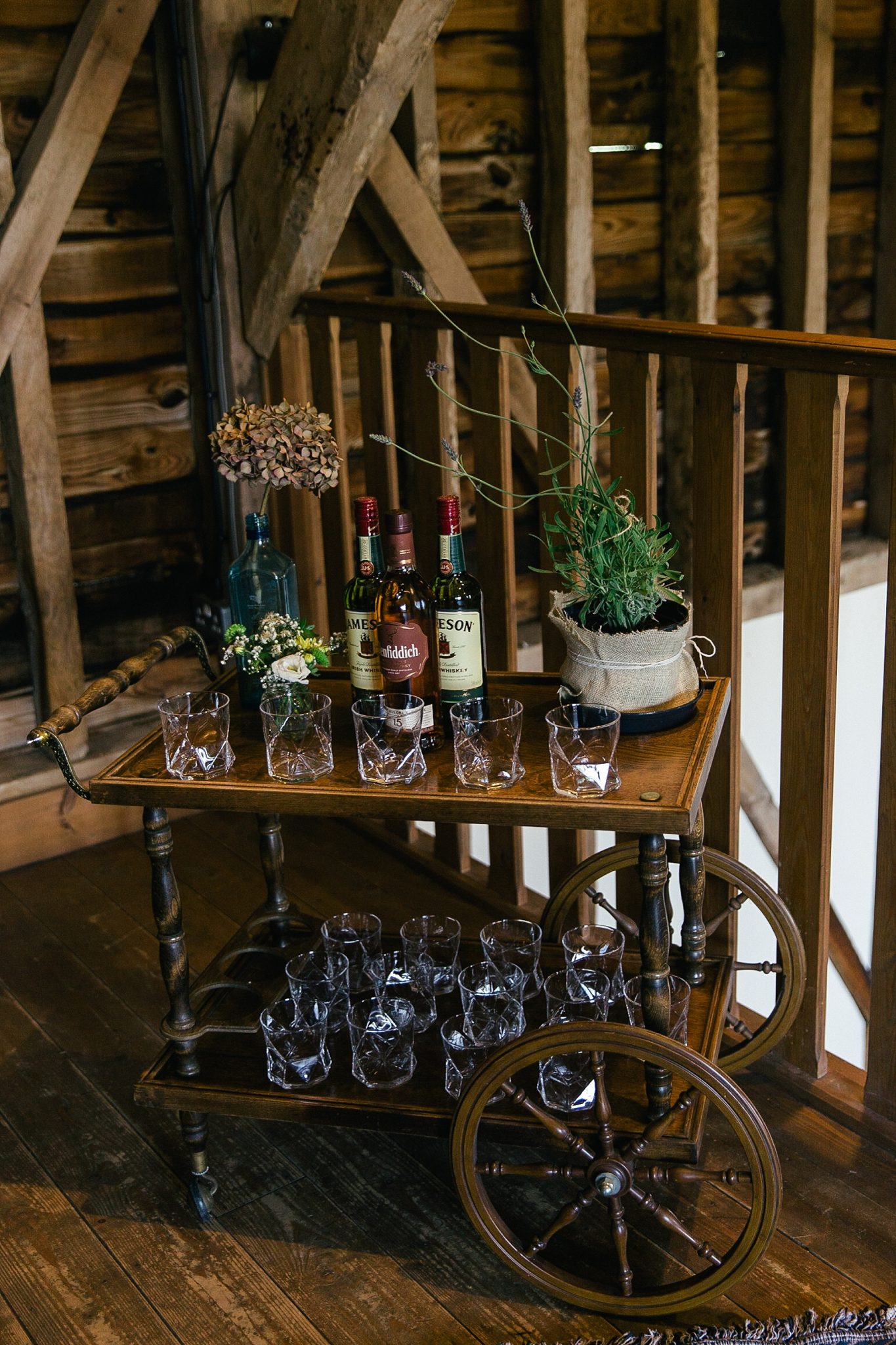 Make your own wedding bar DIY inspiration - Sam and Yaz