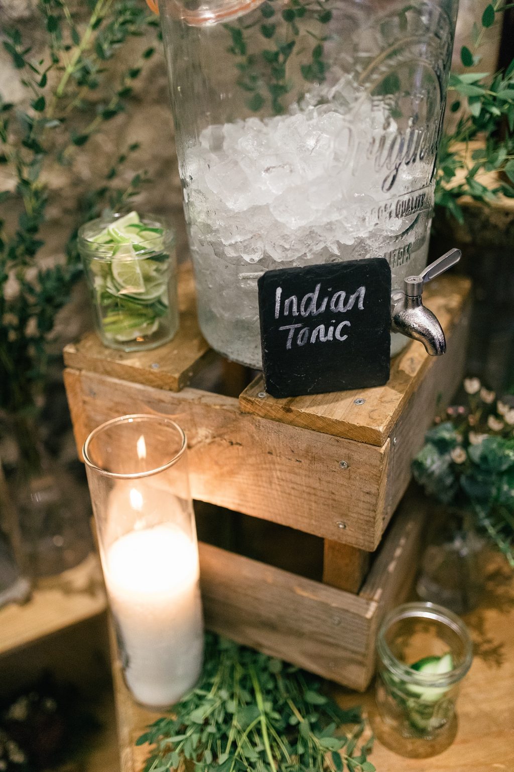 Make your own wedding bar DIY inspiration - Sam and Yaz